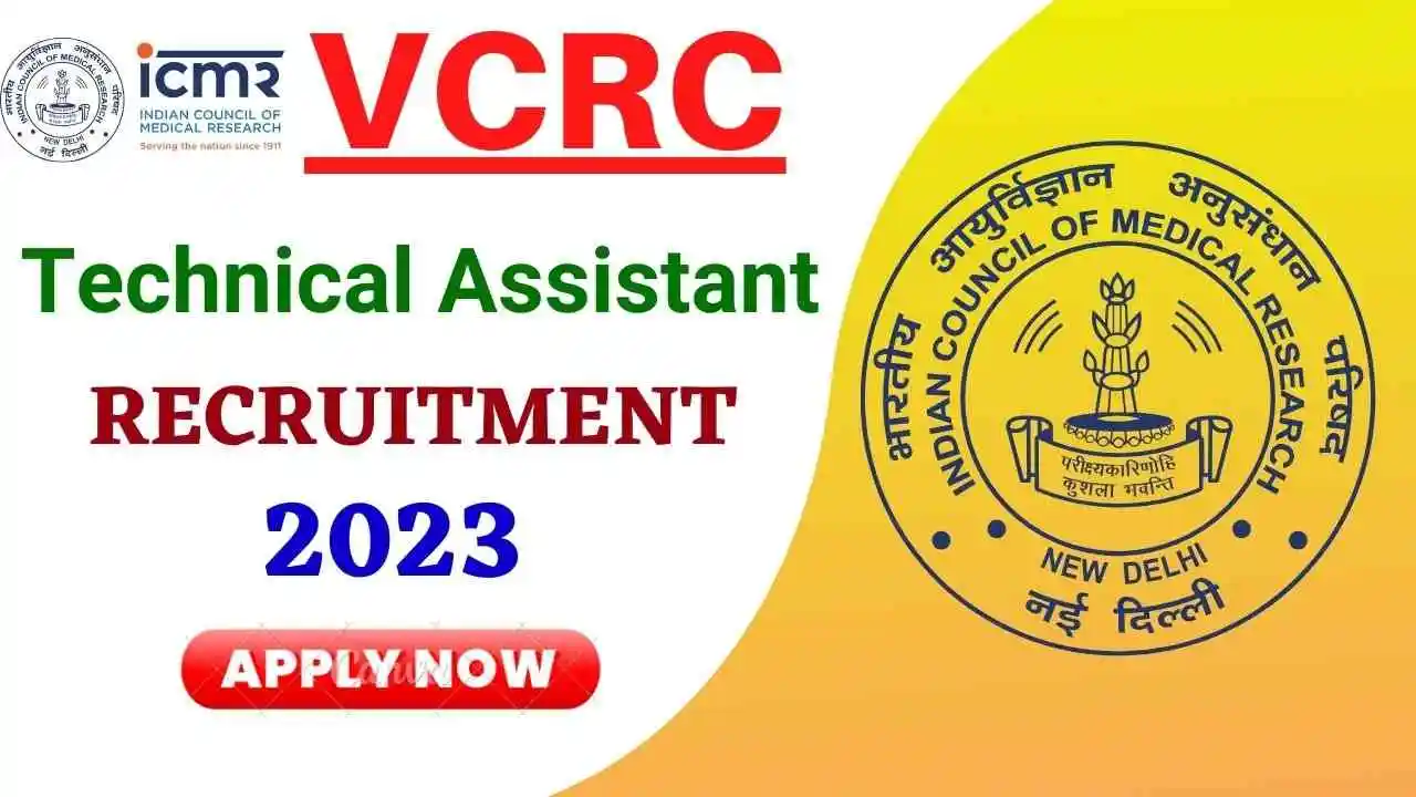 ICMR VCRC Recruitment 2023 Notification Out for 71 Posts - Enijukti.net